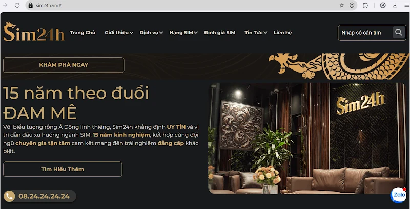 Sim24h – tiền thân là Chợ Sim 24h ra mắt website mới Sim24h.vn